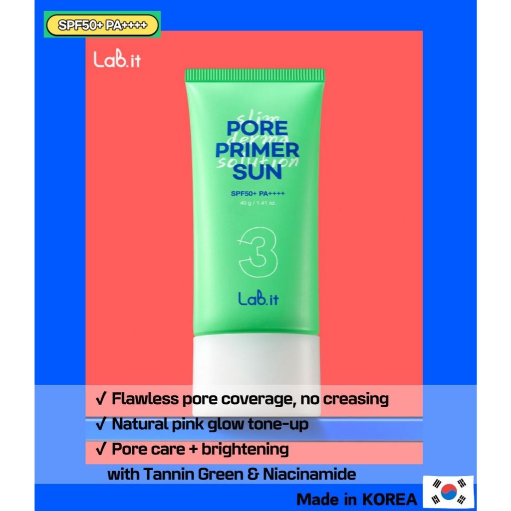 [Lab It] KOREA Pore Primer Sun Cream SPF50+ PA++++ / Tone-Up/UV ...
