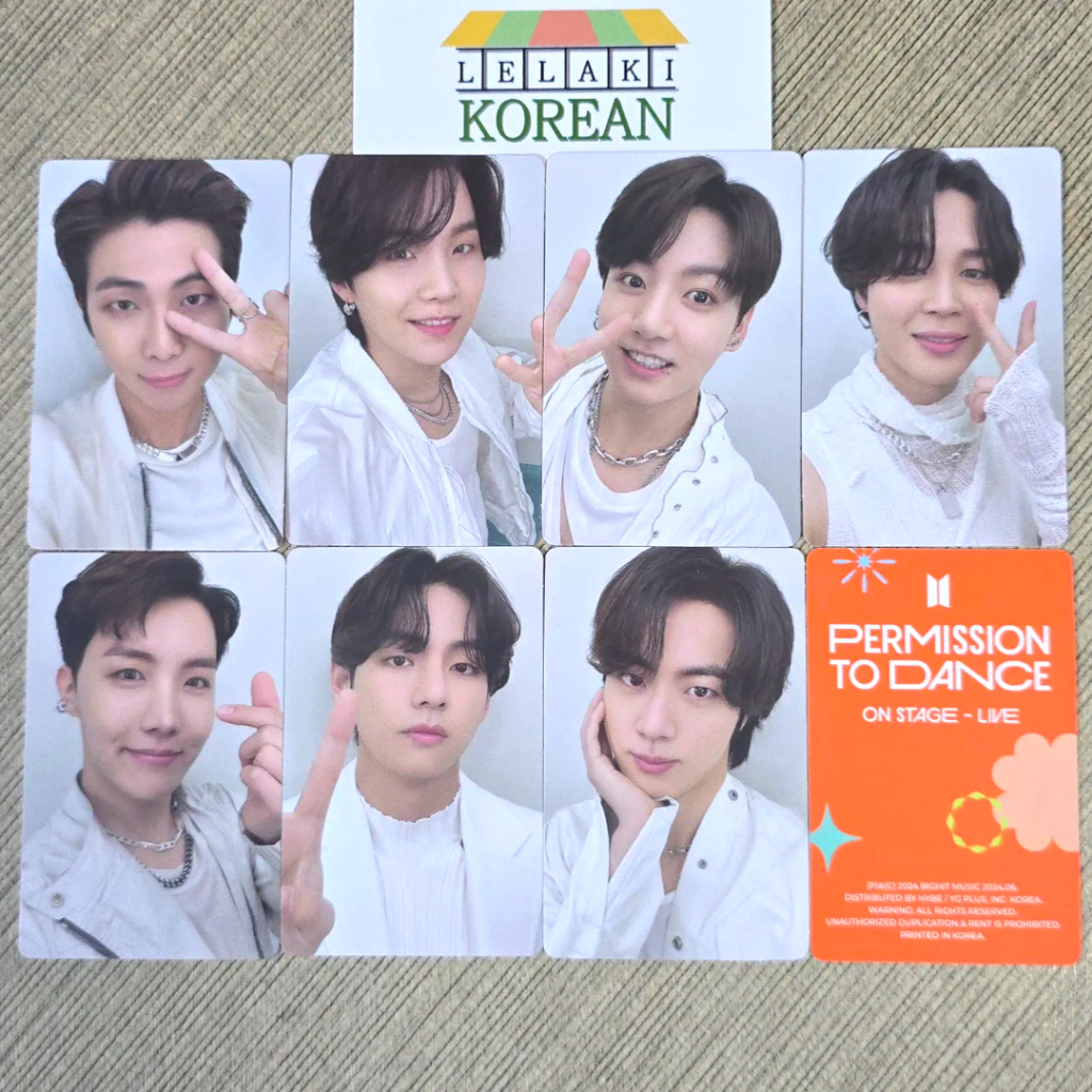 BTS PTD Photocard PERMISSION TO DANCE ON STAGE - LIVE ALBUM Photocard ...