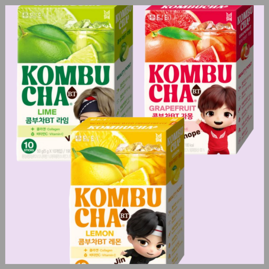 [DAMTEA] Kombucha BTS Character Edition – สุ่ม 1 กล่อง (10 แท่ง) | Shopee Thailand