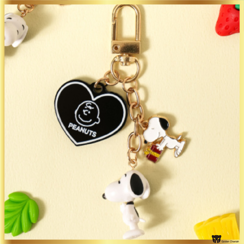 Daiso Korea x Peanuts พวงกุญแจโลหะ พวงกุญแจ Snoopy | Shopee Thailand