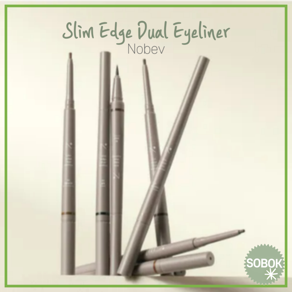 [Nobev] Slim Edge Dual eyeliner ดินสอ 7 สี + อายไลเนอร์แปรงเหลว ...