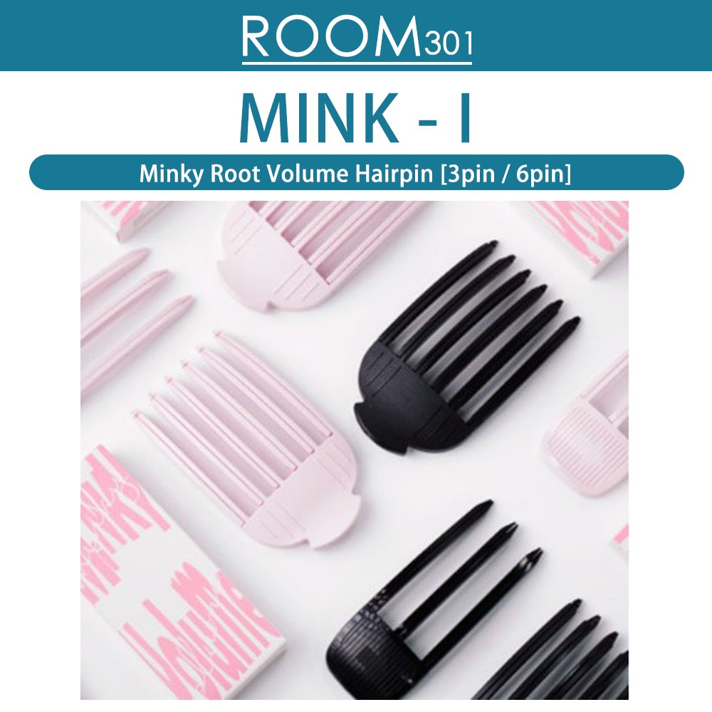 [Mink-I] Hair root Volumizer (6pin / 3pin) ปิ่นปักผม / คลิปรากผม Volume ...