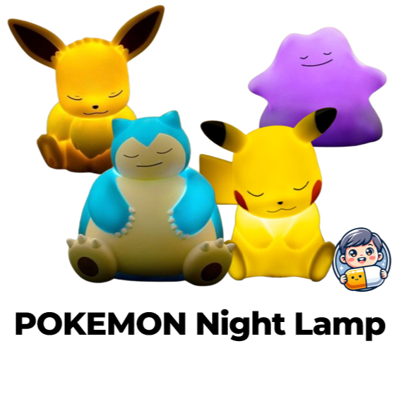 [POKEMON] เกาหลี Pokemon Mini Night Mood Light Sleeping Lamp Pikachu ...