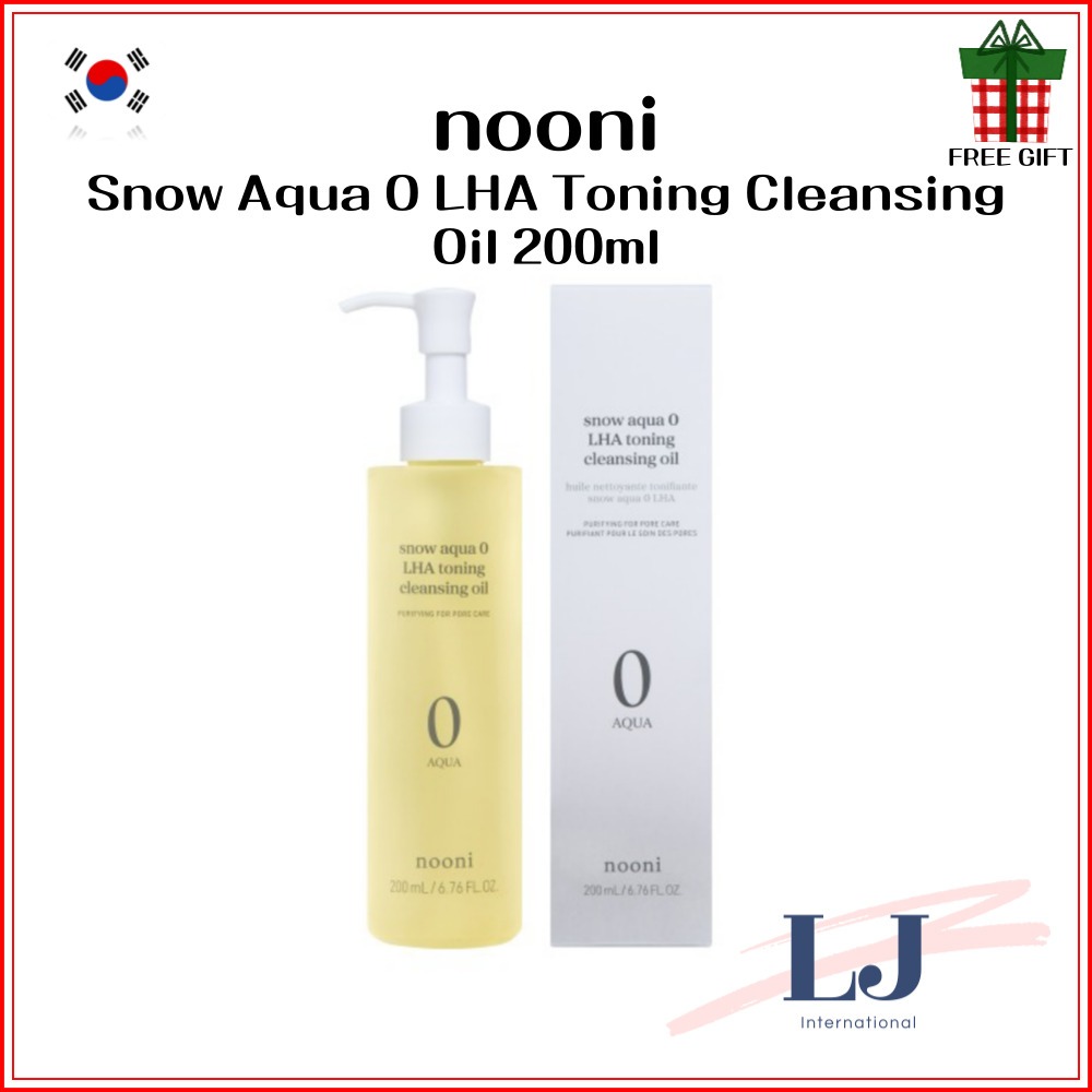 Nooni Snow Aqua O LHA Toning Cleansing Oil 200ml | Shopee Thailand