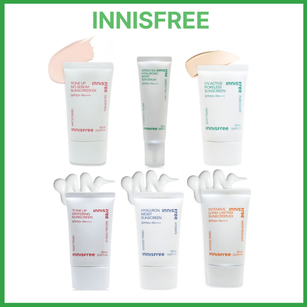 [Innisfree] Sunscreen Collection / Tone Up No Sebum EX, UV Active ...