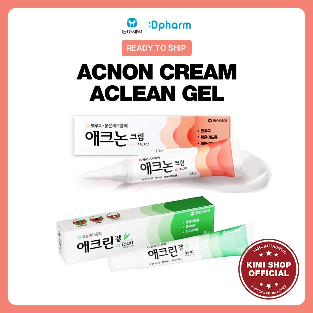 [DONG-A Pharm] Acnon Cream Aclean Gel Acne Cream | Shopee Thailand