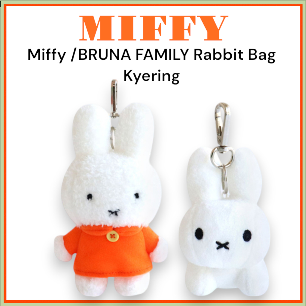 [Miffy] Miffy Standing/BRUNA FAMILY Rabbit Bag Kyering Bag charm | Shopee Thailand