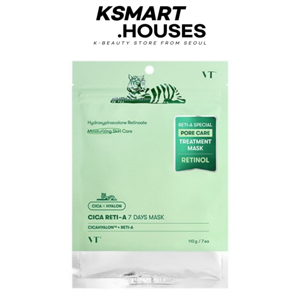 Vt Cica Reti-A Seven Days Mask 7 แพ็ค 1 ชิ้น | Shopee Thailand
