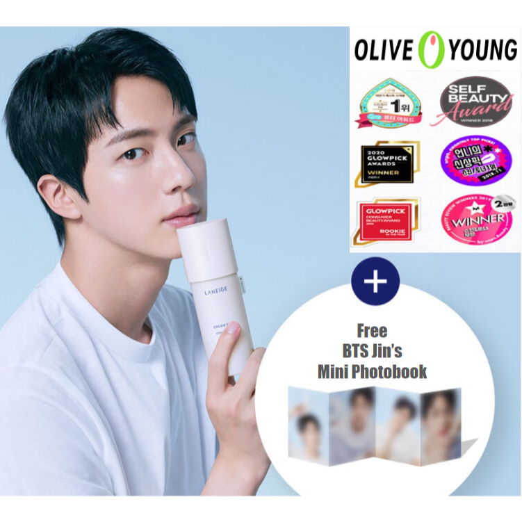 [LANEIGE] Bts Jin Mini Photobook + ครีม Skin Cerapeptide Refiner 170ml +130ml รีฟิล + ชุดปั๊ม ...