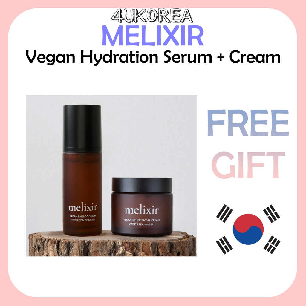 MELIXIR Vegan Hydration Serum 50ml + ครีม 80ml ชุดดูแลผิวหน้า / K ...