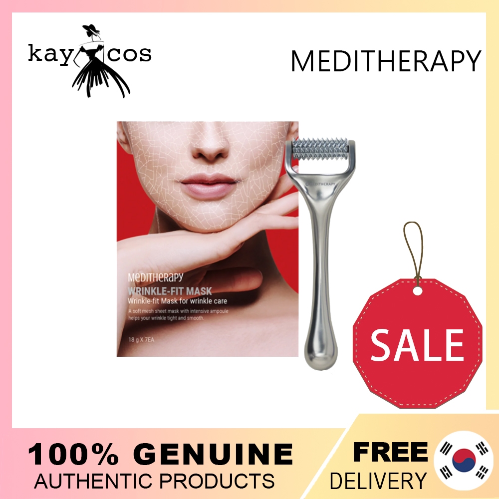 Meditherapy Wrinkle Fit Mask 1 กล่อง (7 แผ่น)+เข็ม / ลดริ้วรอย | Shopee Thailand
