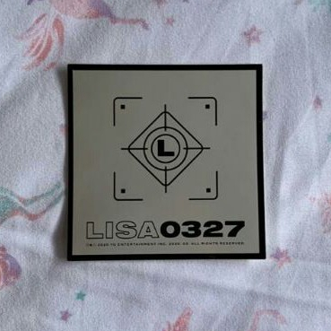 Official LISA 0327 สติ๊กเกอร์รุ่นลิมิเต็ดเอดิชั่น Blackpink TYPE 03 ...