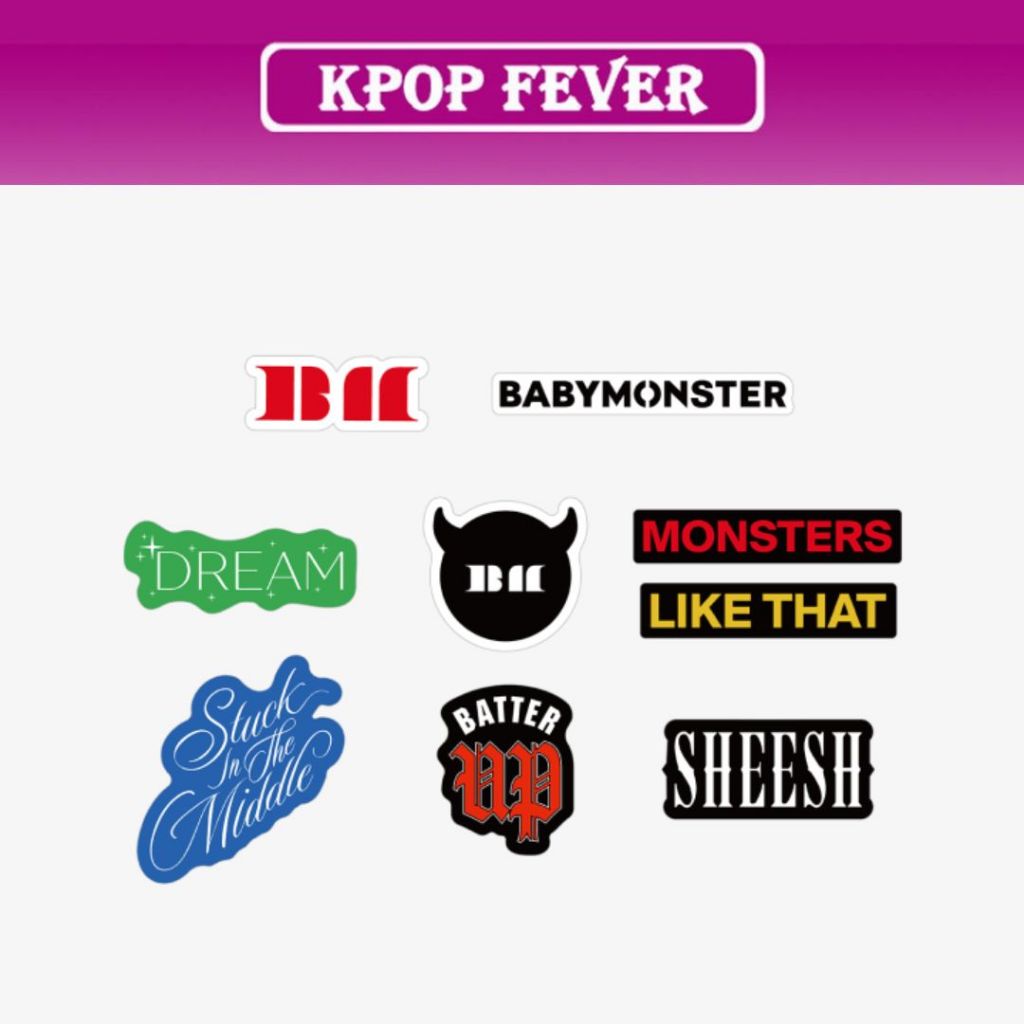 BABYMONSTER – [SEE YOU THERE FANMEETING] MD / LOGO STICKER PACK | Shopee Thailand
