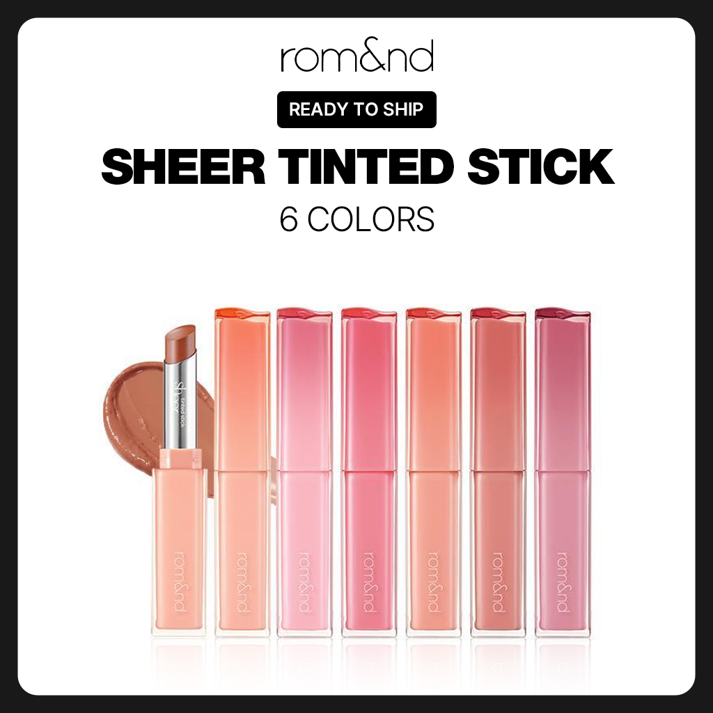[Rom&nd] Sheer Tinted Stick 6 สี | Shopee Thailand