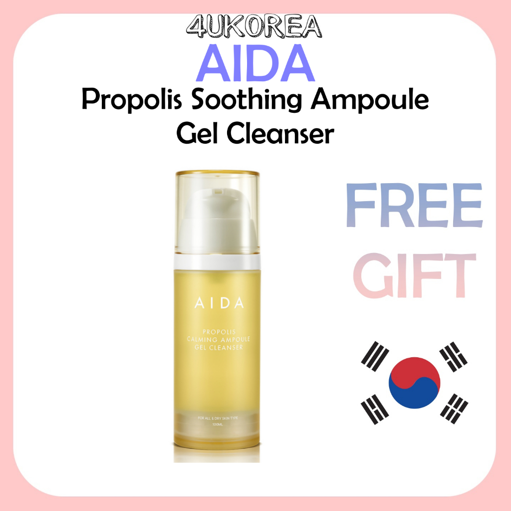 AIDA Propolis Soothing Ampoule Gel Cleanser เจลทำความสะอาดผิวหน้า 100ML ...