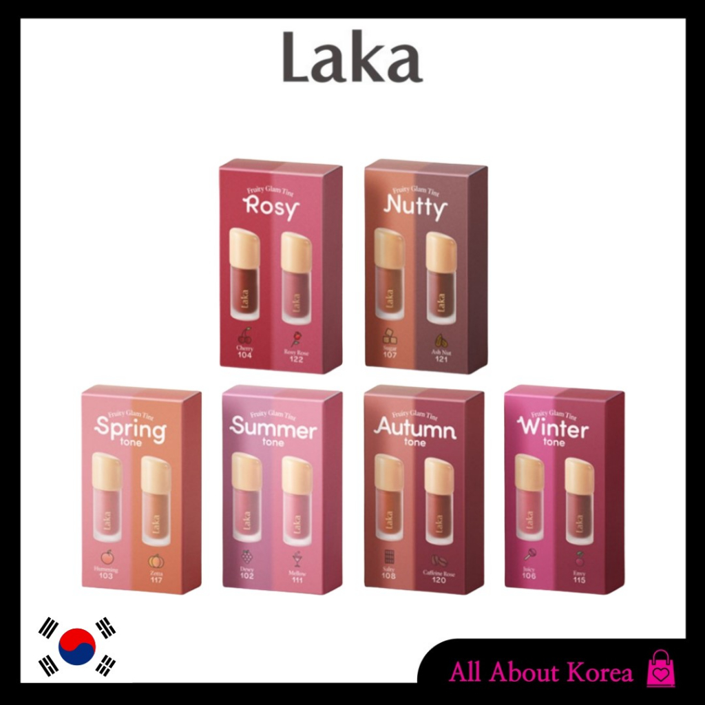 [LAKA]Fruity Glam Tint Mini Duo 6colors, Fruity Glam Tint Mini Duo 6 สี ...