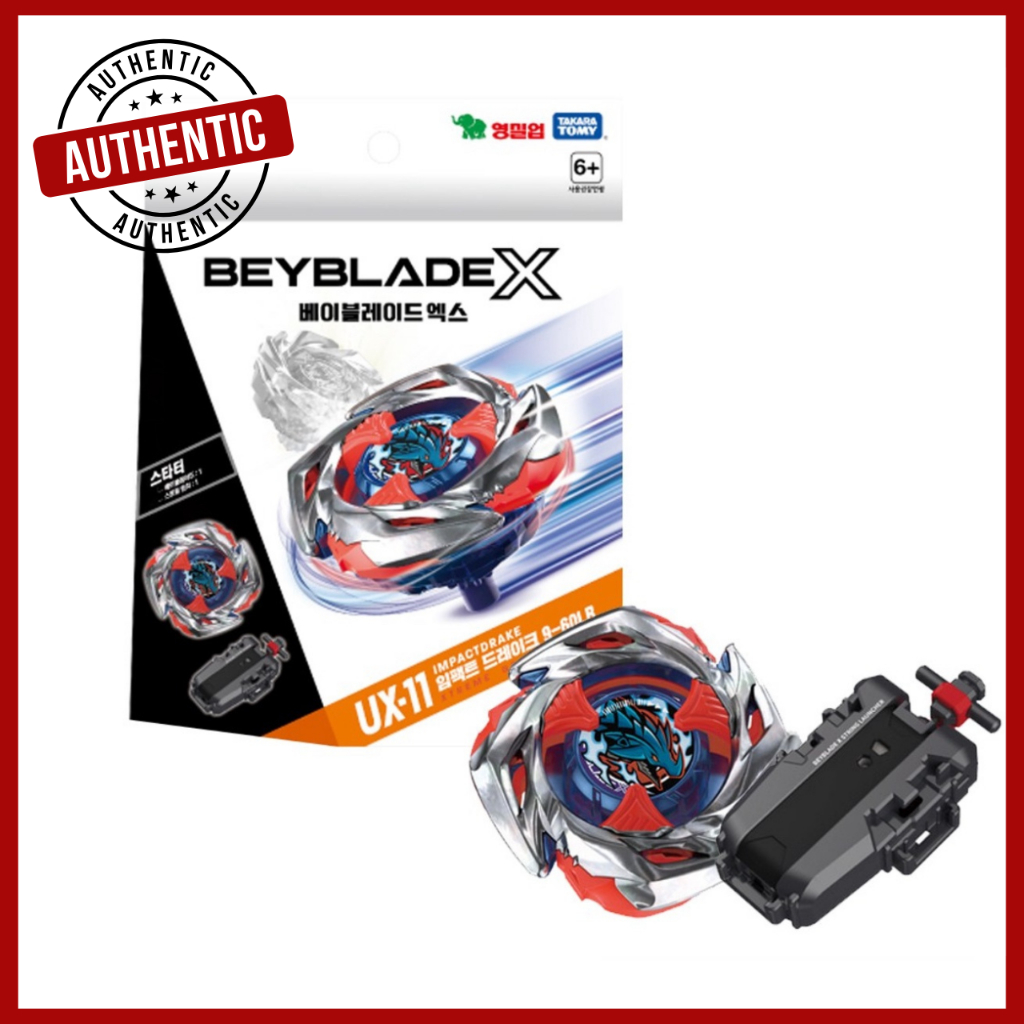 [TAKARA TOMY] BEYBLADE UX-11 IMPACT DRAKE 9-60LR | Shopee Thailand