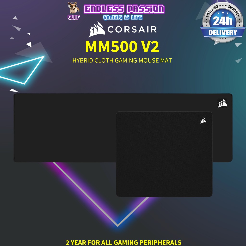 Corsair MM500 v2 แผ่นรองเมาส์สําหรับเล่นเกมผ้าไฮบริด | Shopee Thailand