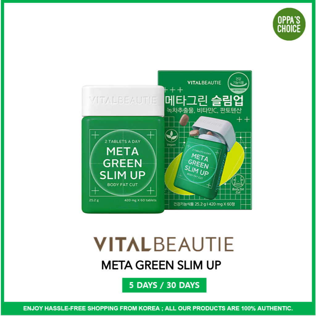 [2024 AD] VITAL BEAUTIE META GREEN SLIM UP 60 TABLETS (30 DAYS ...