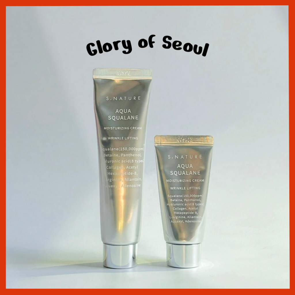 S.nature Aqua Squalane Moisturizing Cream 60mL/30ML | Shopee Thailand