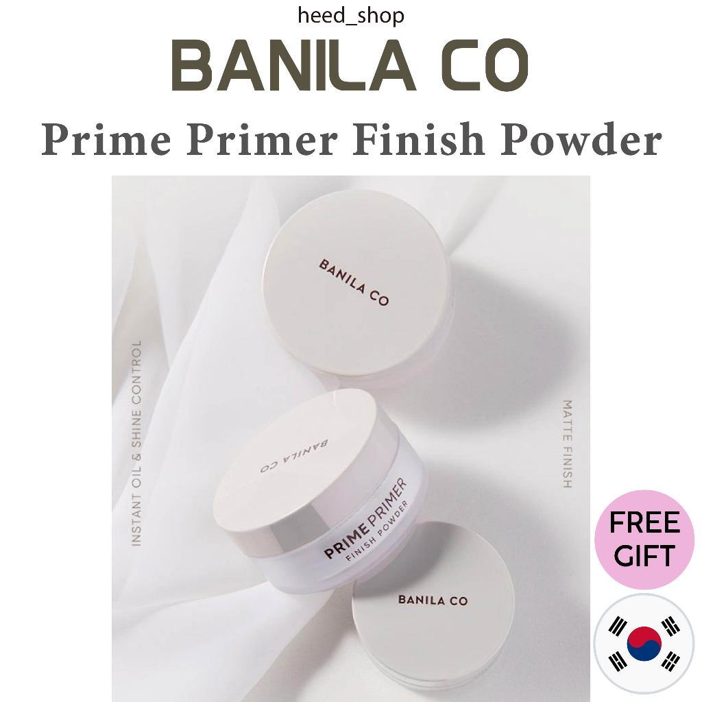 [BANILA Co] Prime Primer Finish Powder + mini puff (แป้งฝุ่นเซ็ตติ้ง ...