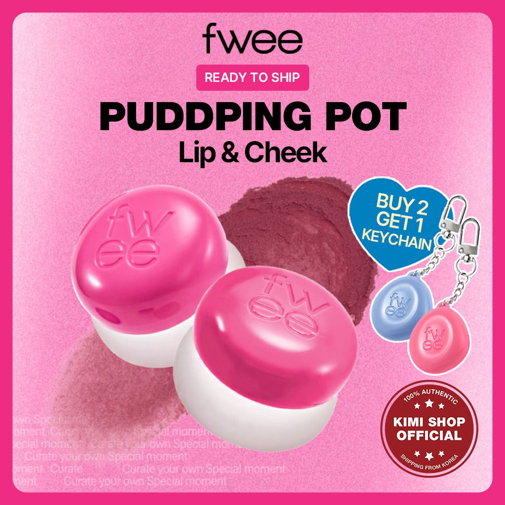 [FWEE] Lip&cheek Blurry Pudding Pot 30 สีพวงกุญแจ / เกาหลี New Multi ...
