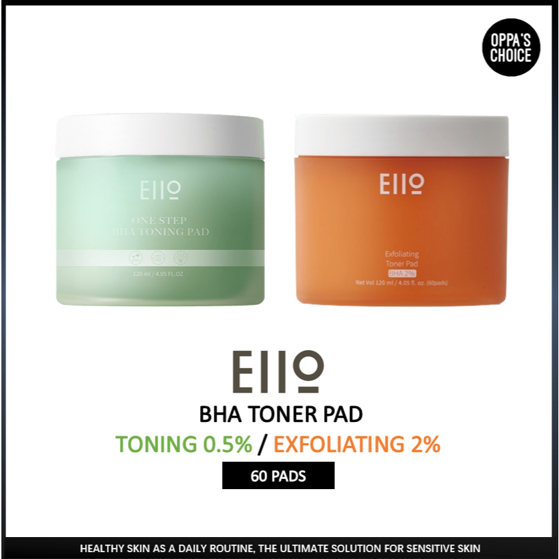 [EIIO] BHA TONER PAD (TONING 0.5% / EXFOLIATING 2%) 60PADS | Shopee Thailand