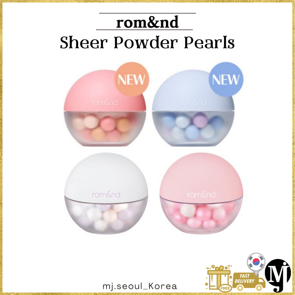 Rom&nd Sheer Powder Pearls 4types Powder Highlighter Blush | Shopee ...
