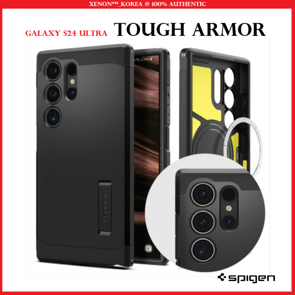 Spigen Galaxy S24 Ultra Case Tough Armor (MagFit) / Galaxy S23 Ultra Tough Armor | Shopee Thailand