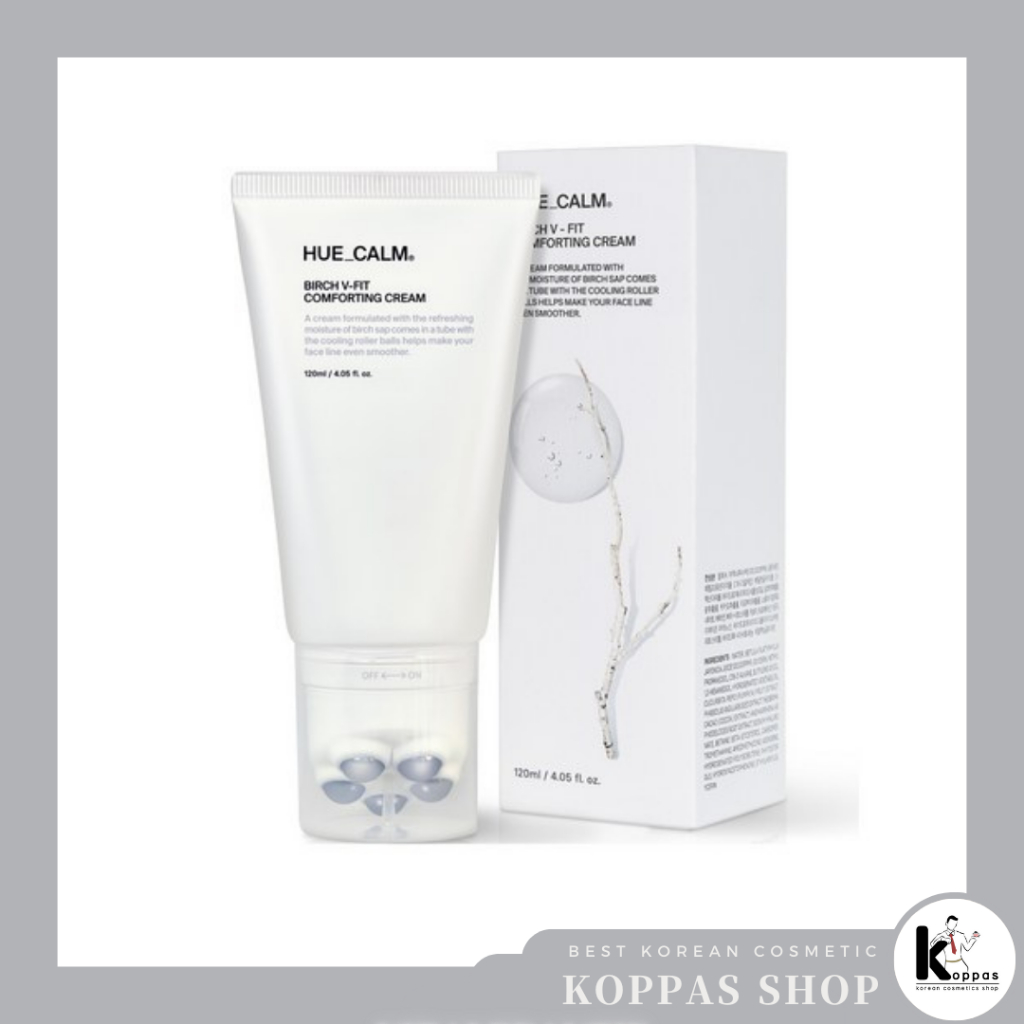 HUE_CALM Birch V-Fit Comforting Cream 120ml Lifting, Vegan Roller Cream ...