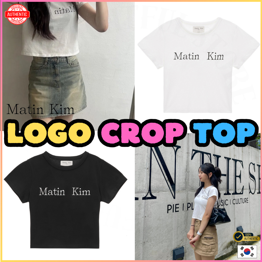 [Martin Kim] LOGO CROP TOP | Shopee Thailand