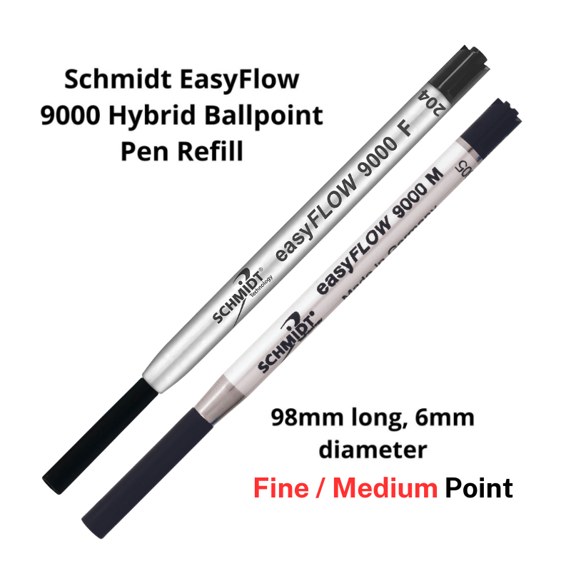 Schmidt EasyFlow 9000 Hybrid Ballpoint Pen Refill สีดํา - Fine /Medium | Shopee Thailand
