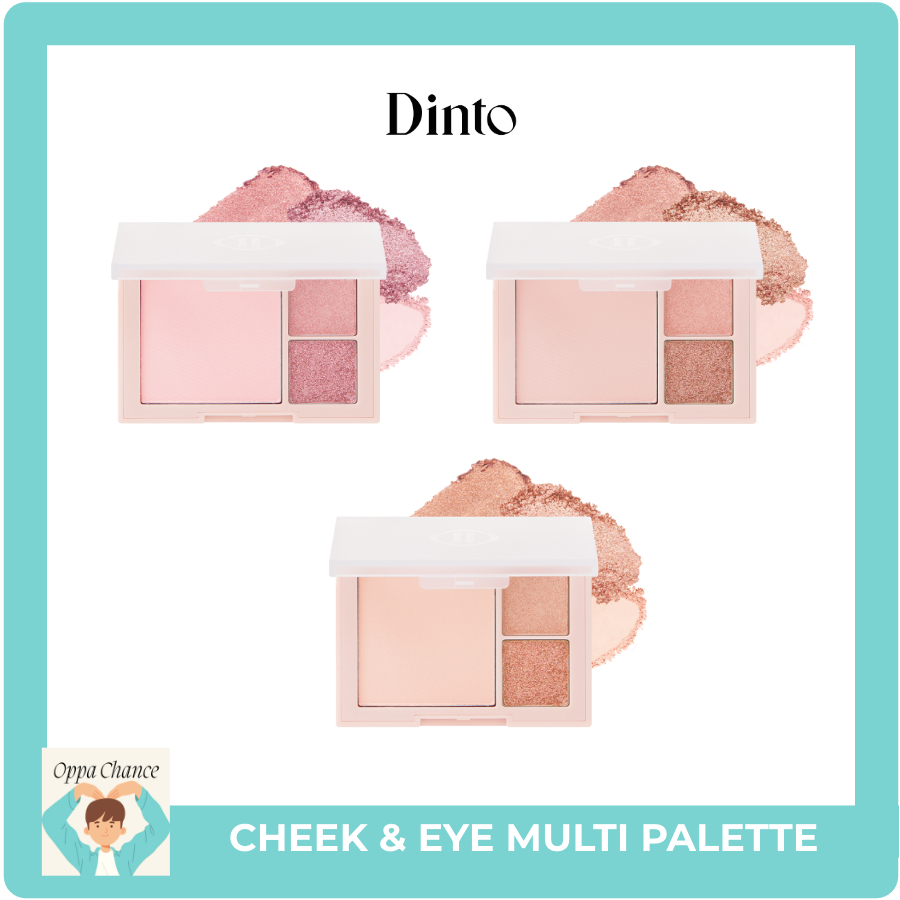 *ซื้อ 2 แถมโฟโต้การ์ด Kim Soo Hyun* [Dinto] Cheek & Eye Multi-Use Palette (3 ชนิด) | Shopee Thailand