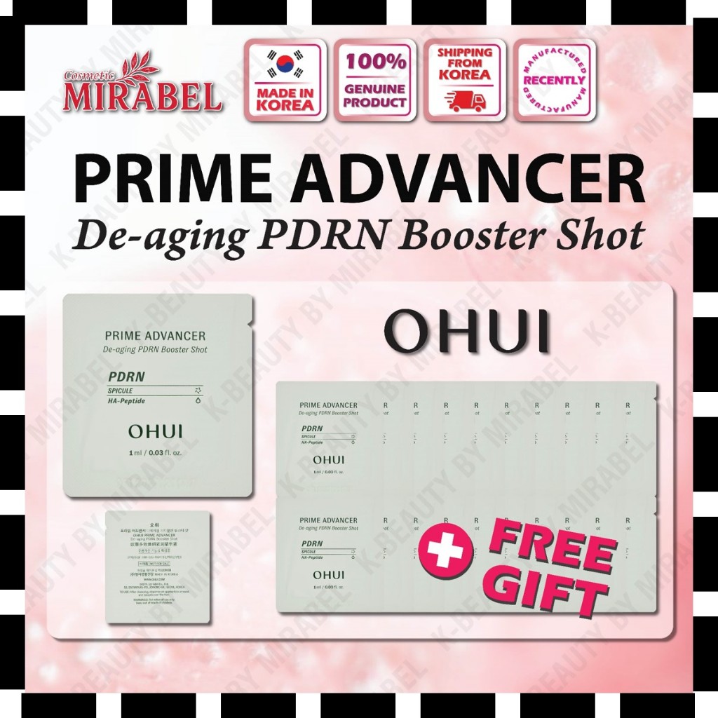 [OHUI] Prime Advancer De-aging PDRN Booster Shot ตัวอย่าง 20 ชิ้น 60 ...
