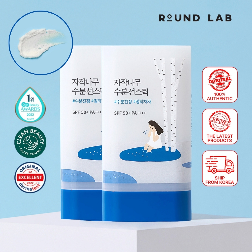 [1+1] Round LAB Birch Juice Moisturizing Sun Stick 19g SPF50+ PA ...