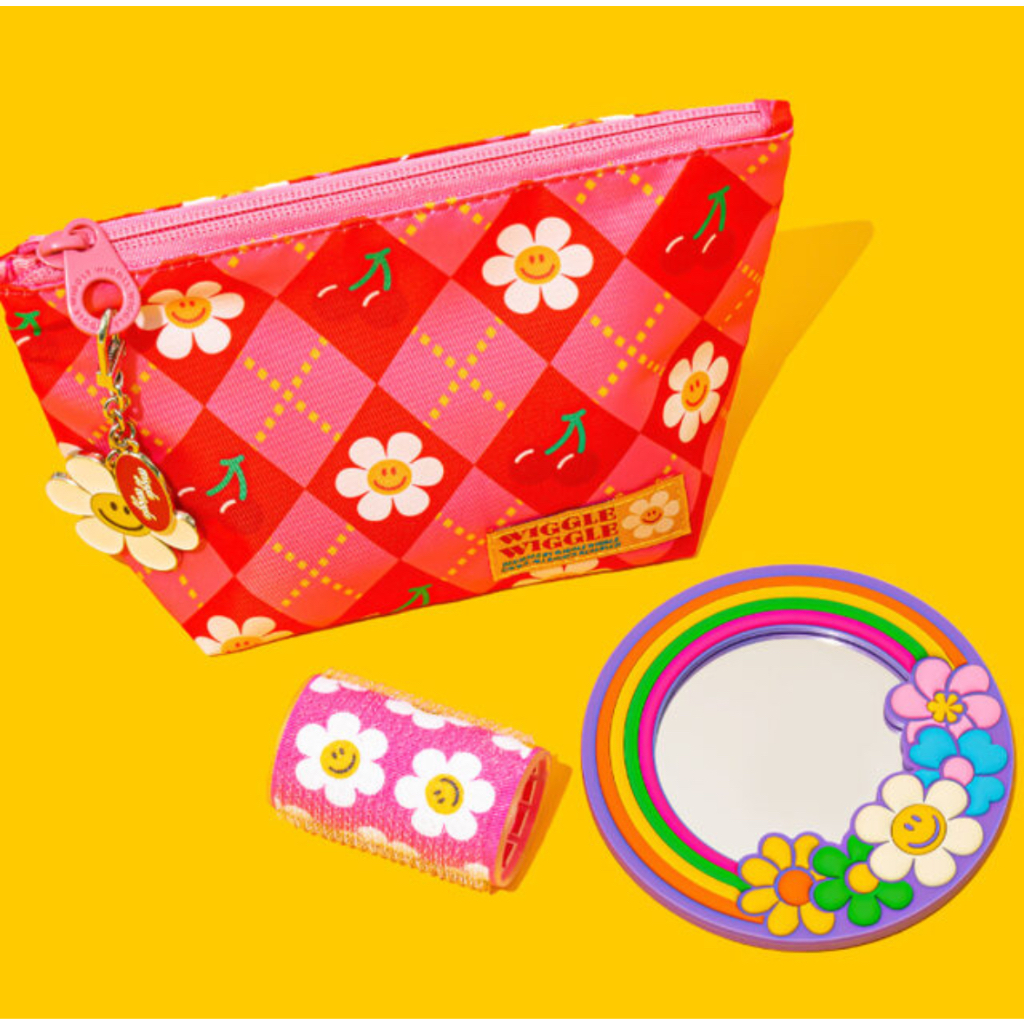 [Wiggle Wiggle] PATTERN POUCH - SMILE CHERRY ARGYLE | Shopee Thailand