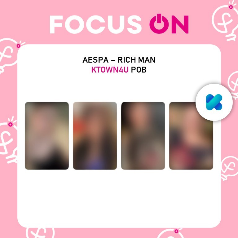 AESPA POB KTOWN4U RICH MAN PHOTOCARD | Shopee Thailand