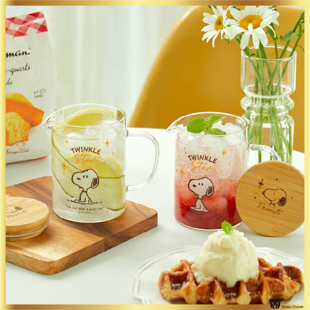 Peanuts Twinkle แก้วเก็บความร้อน 350 มล. พร้อมฝาปิดไม้ | Shopee Thailand