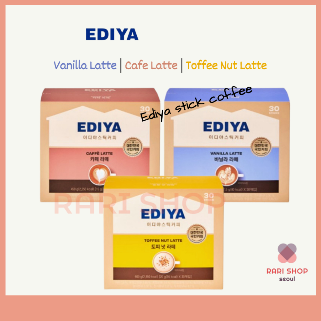 [Ediya] Ediya Latte Coffee Stick (10T/30T) Vanilla Latte | คาเฟ่ลาเต้ ...