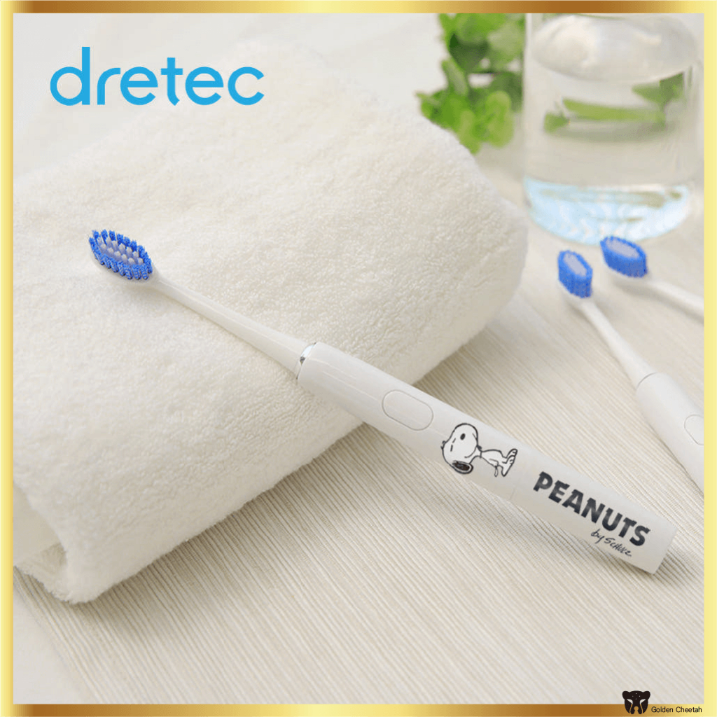 DRETEC Snoopy แปรงสีฟันไฟฟ้า Sonic IPX7 พร้อมหัวแปรงเปลี่ยน 3 หัว | Shopee Thailand
