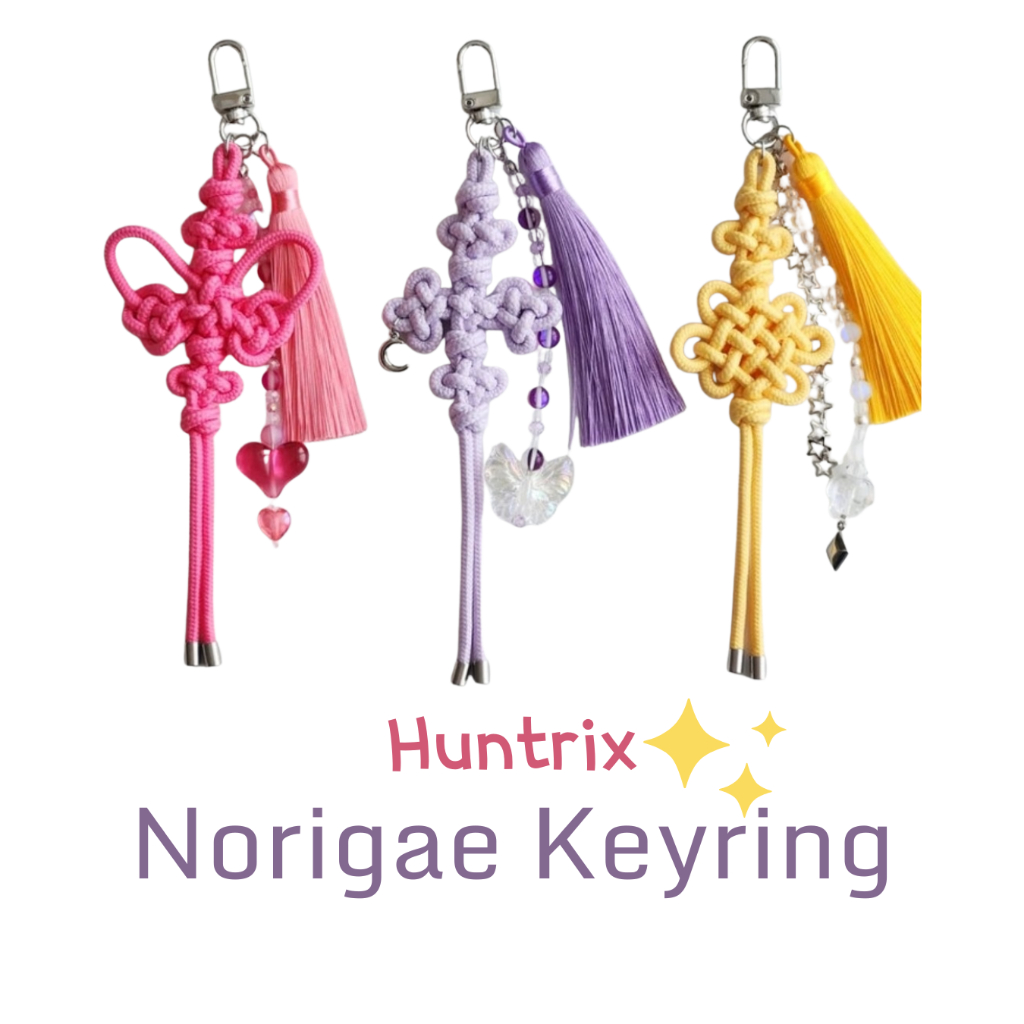 HUNTRIX Handmade เกาหลี Knot Norigae พู่พวงกุญแจสายโทรศัพท์ K-Style Charm | Shopee Thailand