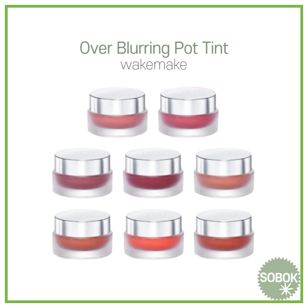 [wakemake] Over Blurring Pot tint 8color liptint balm pudding | Shopee ...