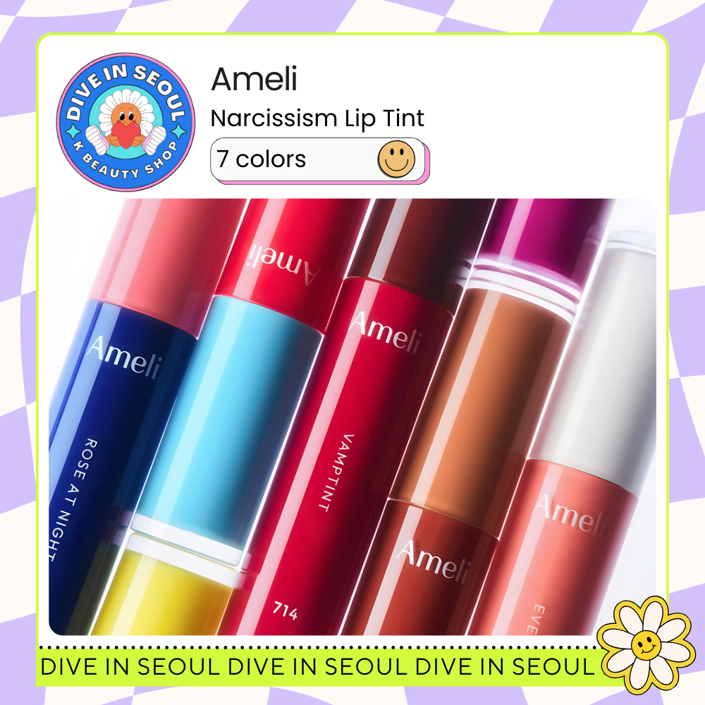 [AMELI] Narcissism Lip Tint – 7 สี | Shopee Thailand