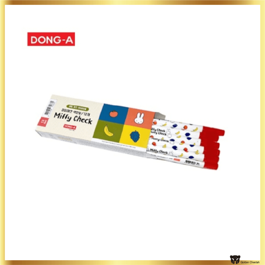 Dong-A Miffy Fruit-Themed Check Color Pencil Set 12 ชิ้น | Shopee Thailand