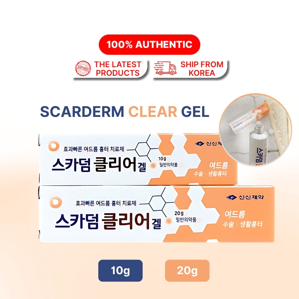 Scarderm Clear Gel 10g/20g, Korea Acne scar care ส ่ วนผสมและเนื ้ อหา ...