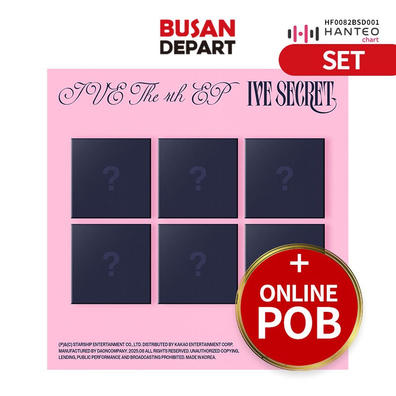 [ONLINE POB]IVE The 4th Mini Album [IVE SECRET] (Digipack ver.) SET | Shopee Thailand