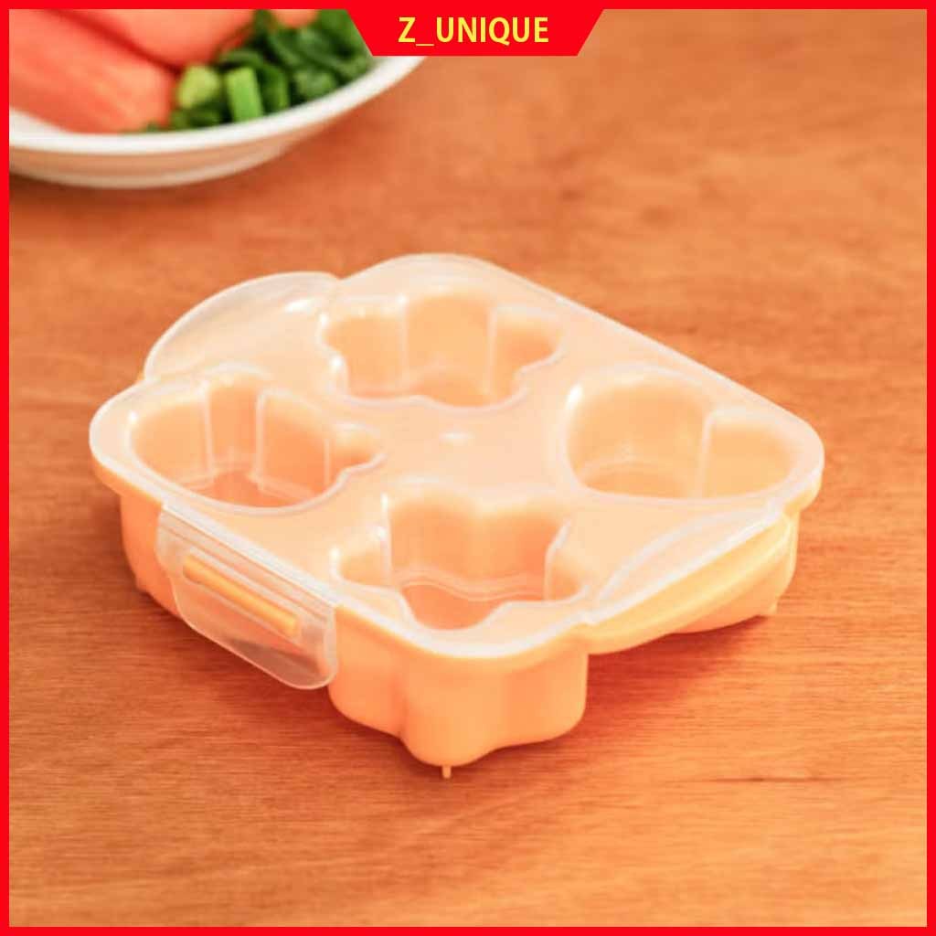แม่พิมพ์ไข่ไมโครเวฟ Bento Deco Tool 4-Cavity | รูปดอกไม้หมีหัวใจดาว ...