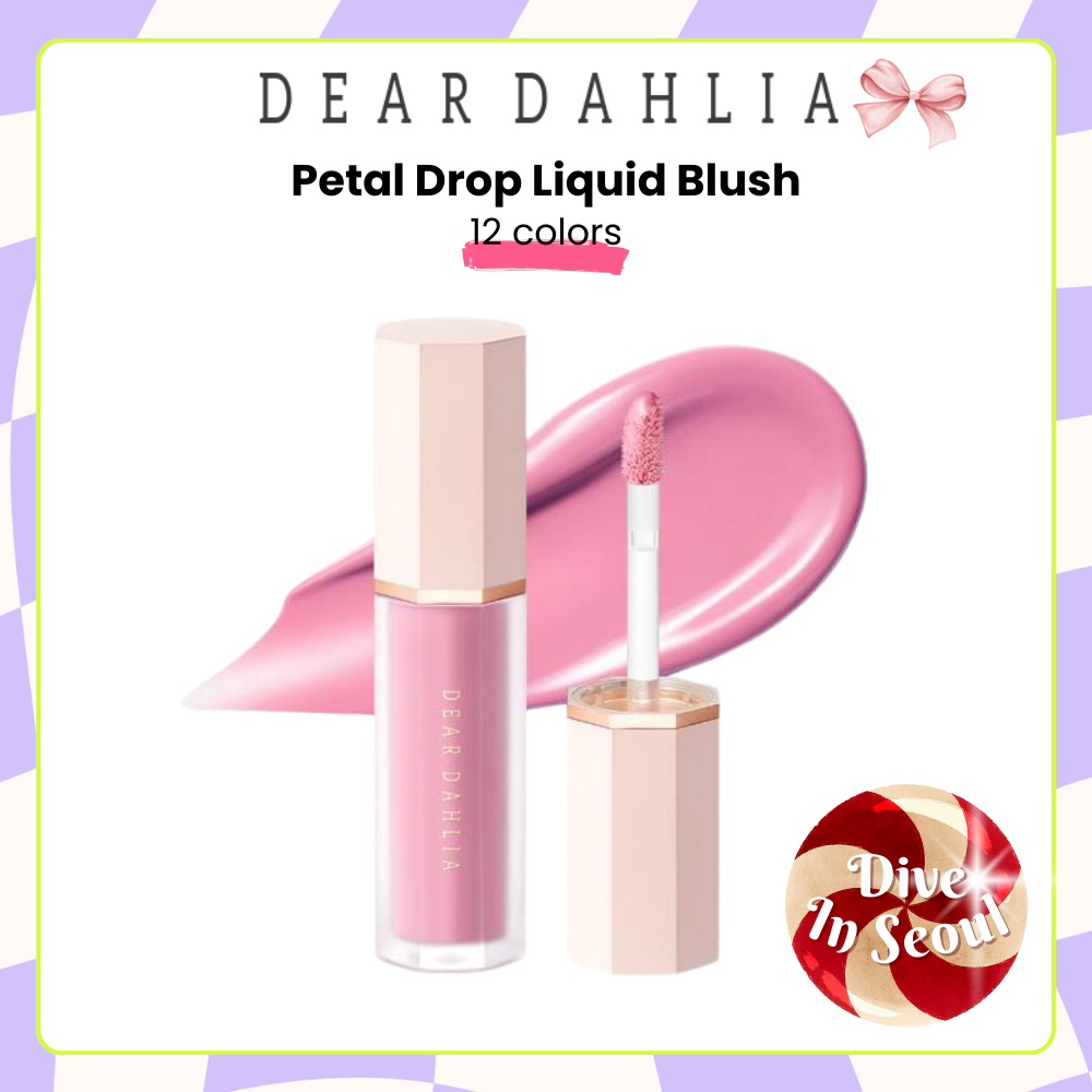 [DEAR DAHLIA] Petal Drop Liquid Blush – 12 สี | Shopee Thailand