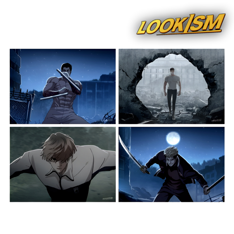 [ลุค] โปสเตอร์แอนิเมชั่น 4 ชิ้น ชุด | LOOISM ( yoose Matsuma) สินค้า MD ...