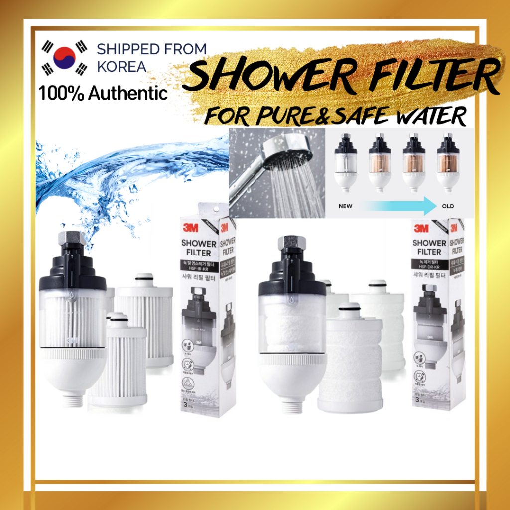 [3M] 3m Shower filter Showerheads กรองบริสุทธิ์ สะอาด ปลอดภัย คลอรีน ...